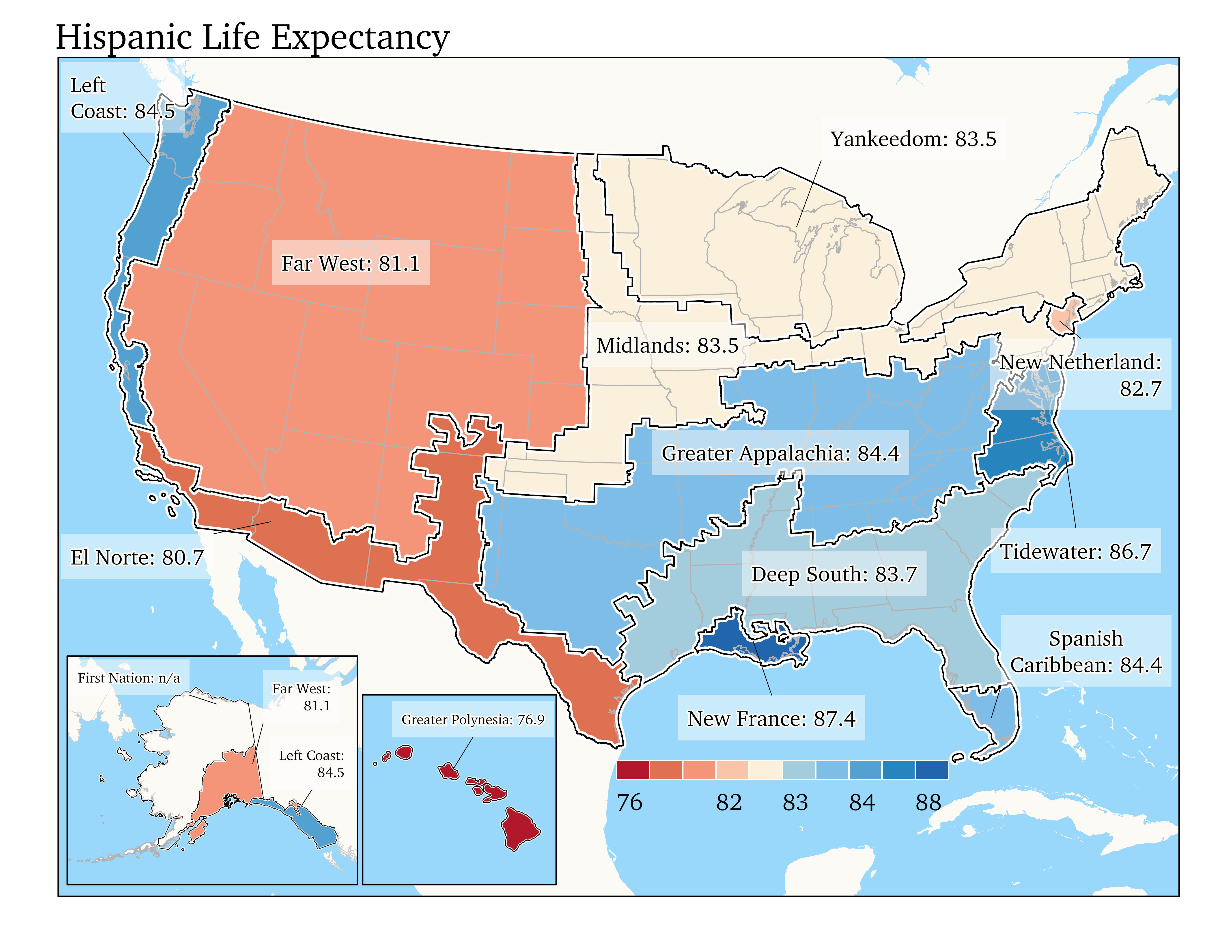 The Regional Geography of U.S. Life Expectancy – Nationhood Lab