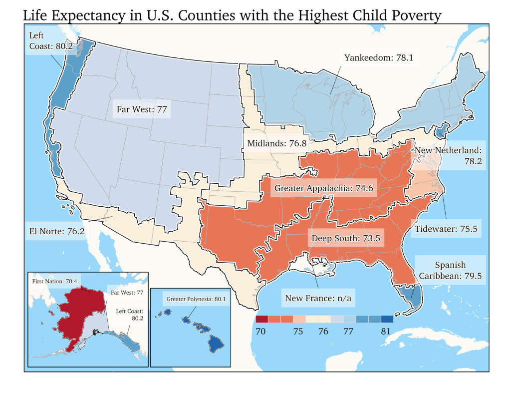 The Regional Geography of U.S. Life Expectancy – Nationhood Lab