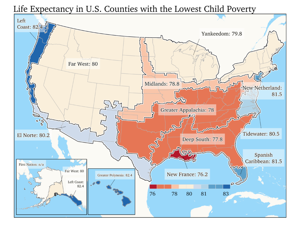 The Regional Geography of U.S. Life Expectancy – Nationhood Lab