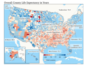 The Regional Geography of U.S. Life Expectancy – Nationhood Lab