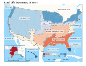 The Regional Geography of U.S. Life Expectancy – Nationhood Lab