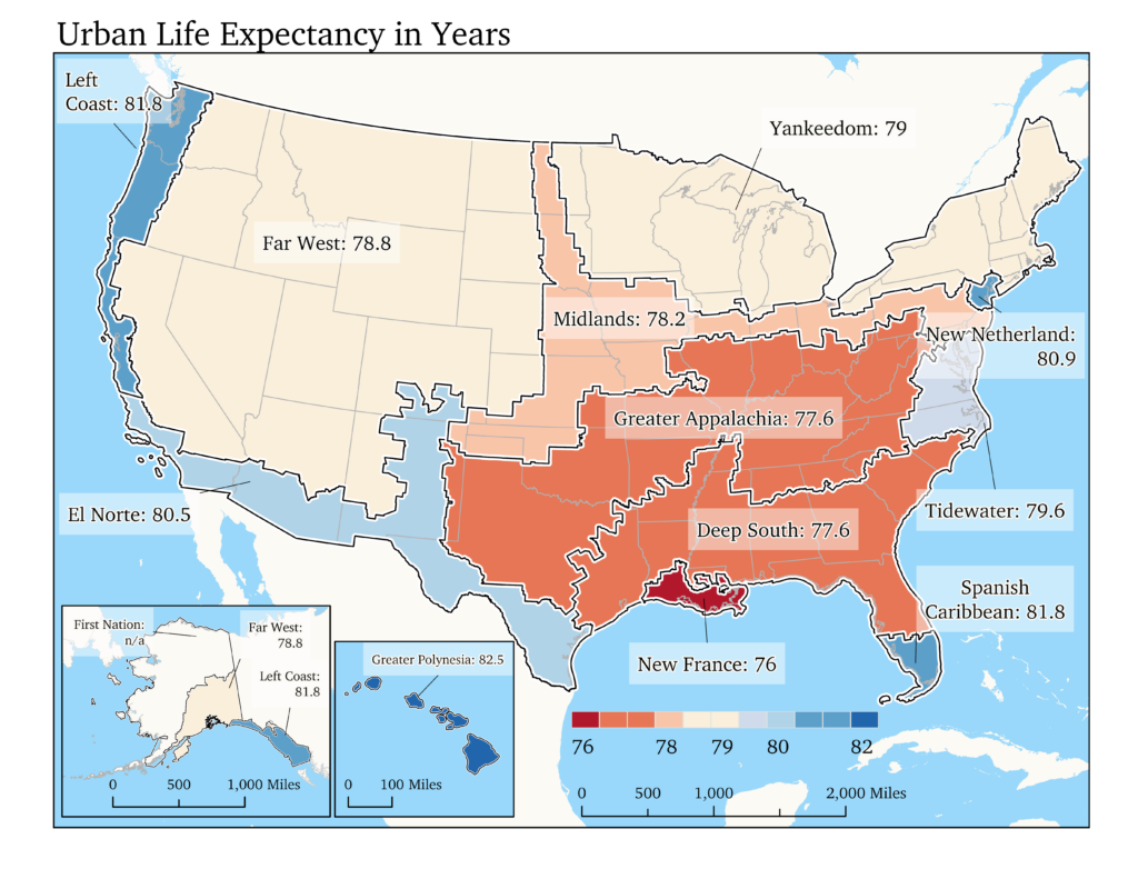 The Regional Geography of U.S. Life Expectancy – Nationhood Lab