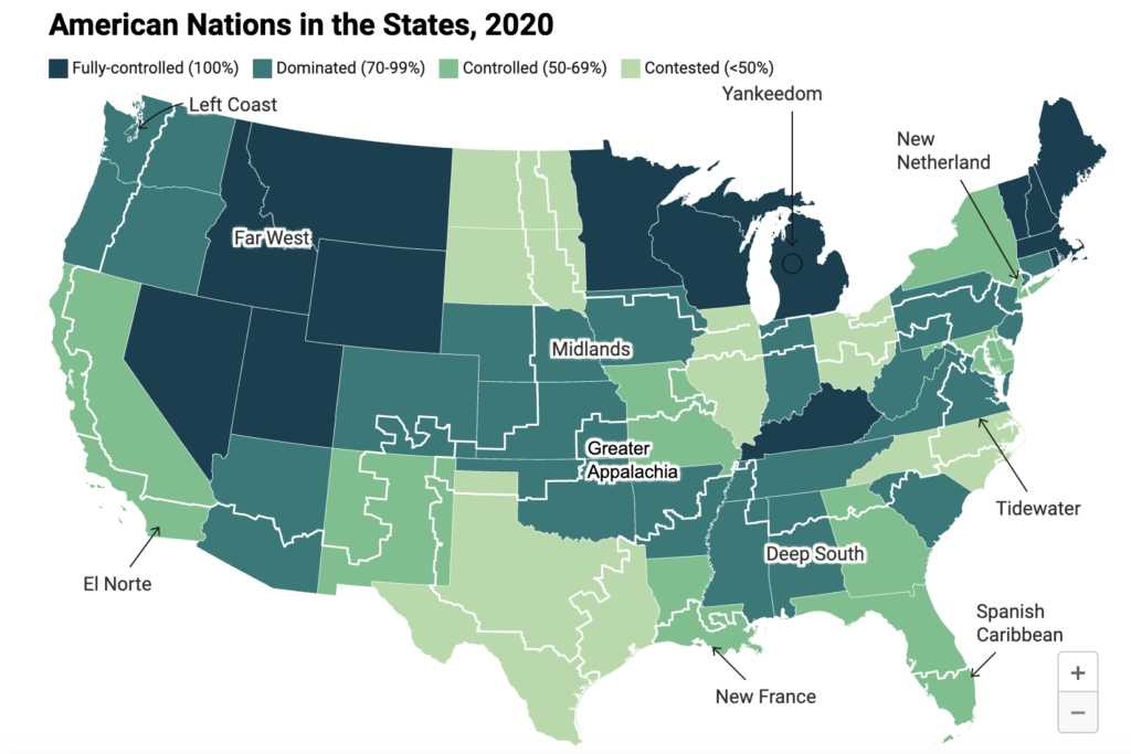 The American Nations and the 50 States – Nationhood Lab