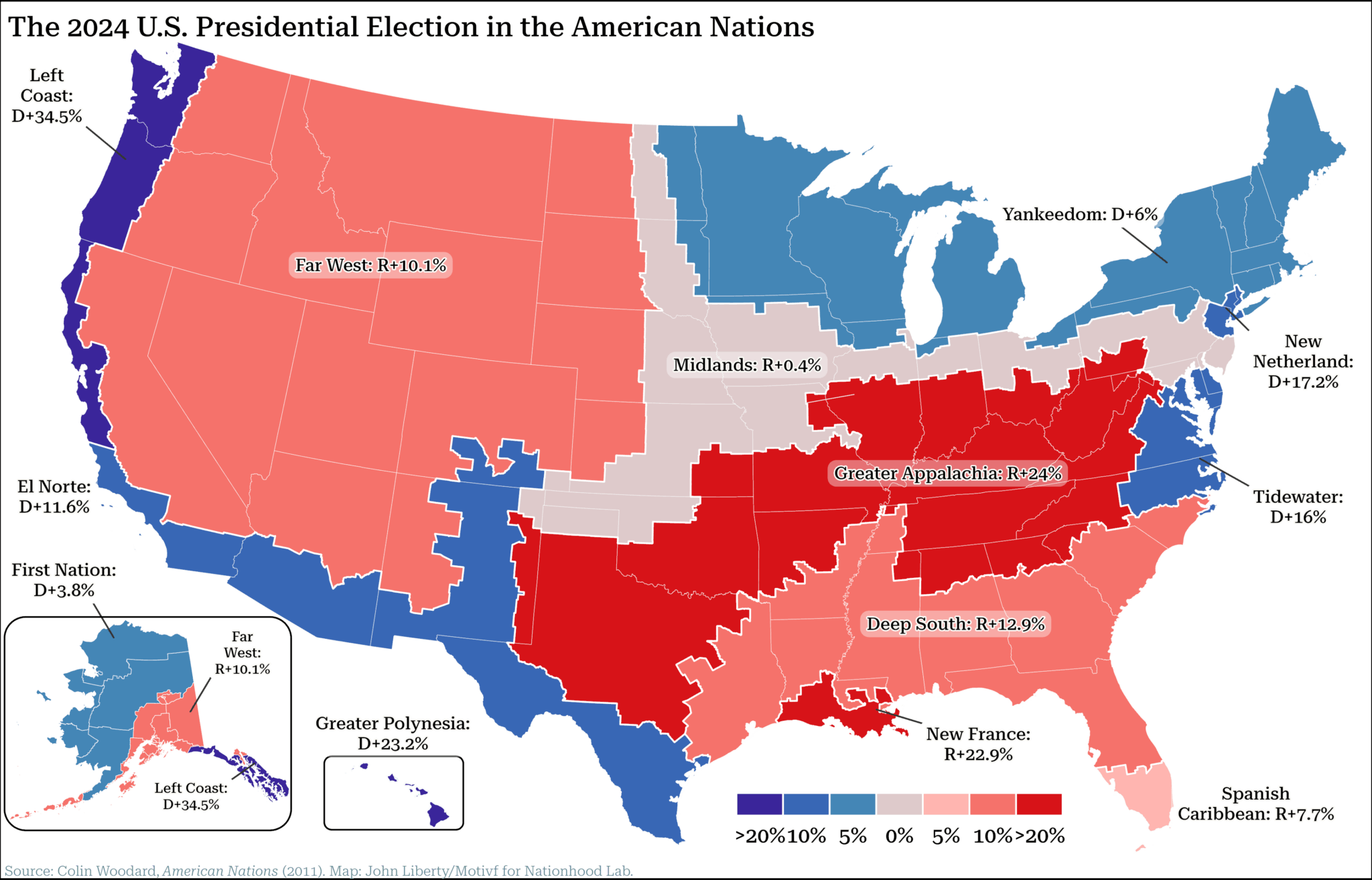 The 2024 Presidential Election and the American Nations, updated ...
